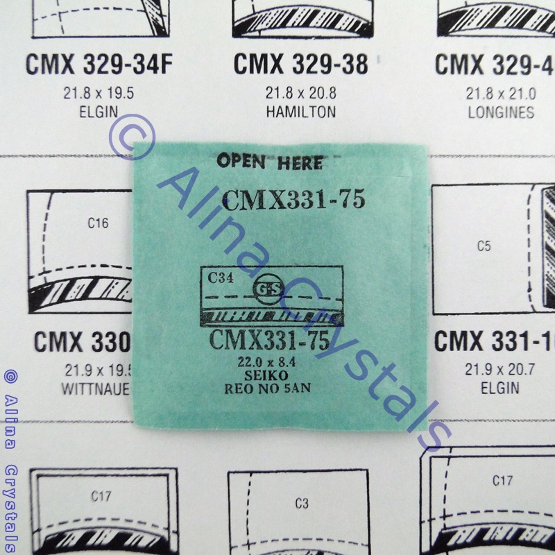 GS Cylinder NOS Fancy Watch Crystals CMX323-11 to CMX358-45 (pg 16 of ...