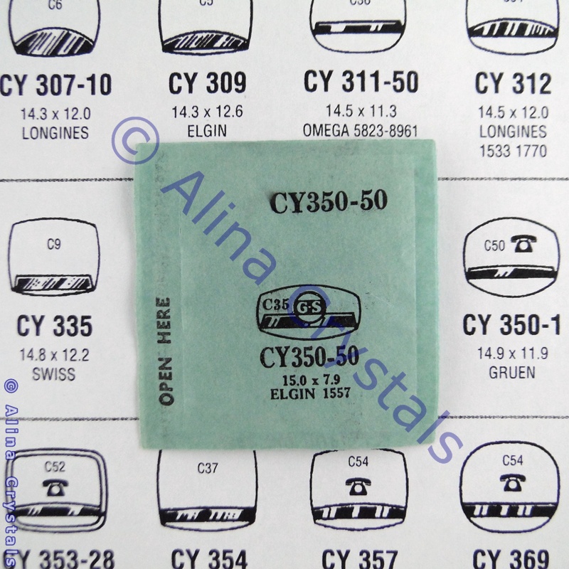 GS Cylinder NOS Fancy Watch Crystals CY350-1 to CY915-75 (pg 11 of 18 ...